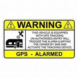 Caravan Alarm Warning Stickers | CaravanGraphics.com